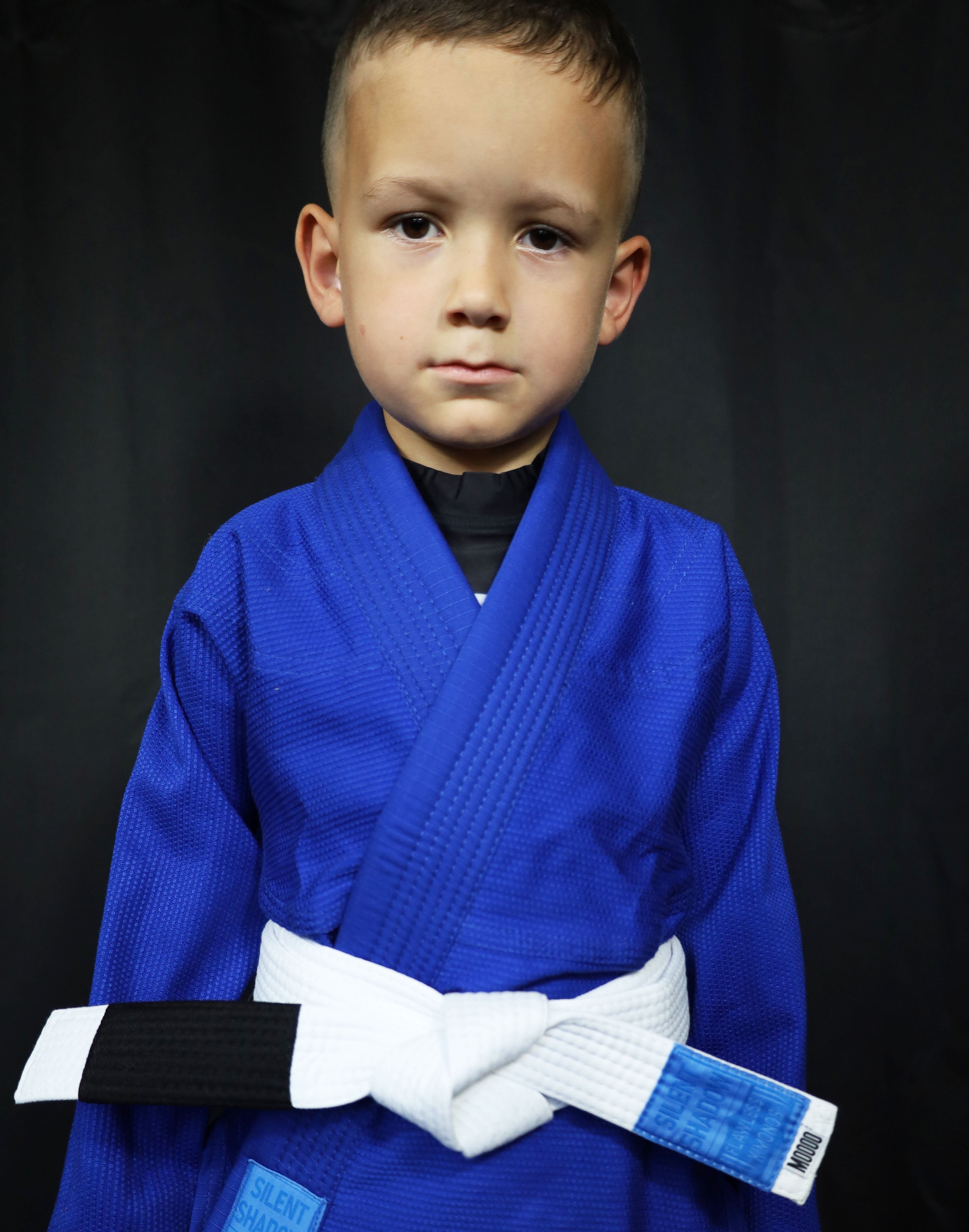 Kids Silent Shadow Jiu Jitsu Gi - Blue + Free Belt | Flawless Kimonos ...