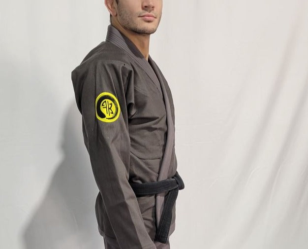 IMPULSE JIU JITSU GI - GREY (LIMITED STOCK) – Flawless Kimonos Inc.